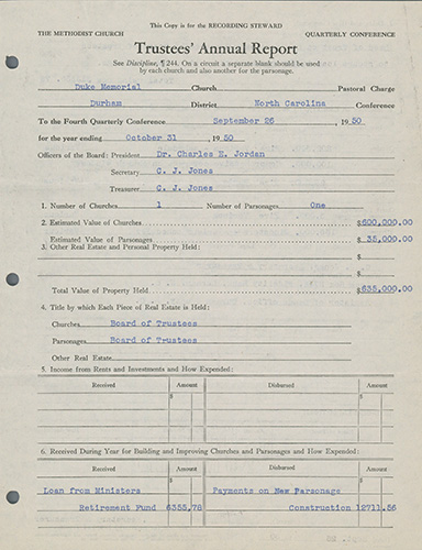 Trustee's Annual Report